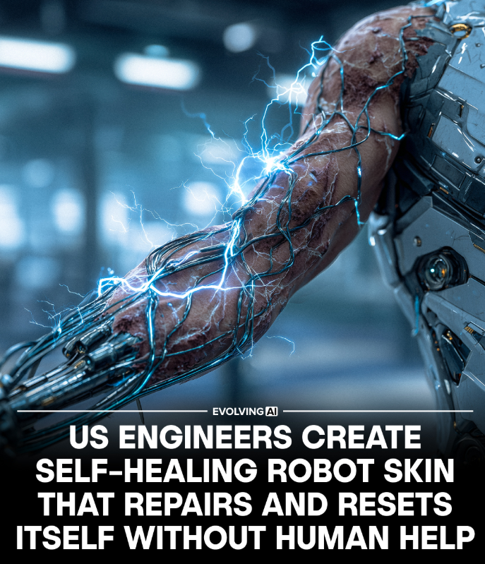 🔧 Self-Healing Robot Skin Created by US Engineers! 🤖🔥