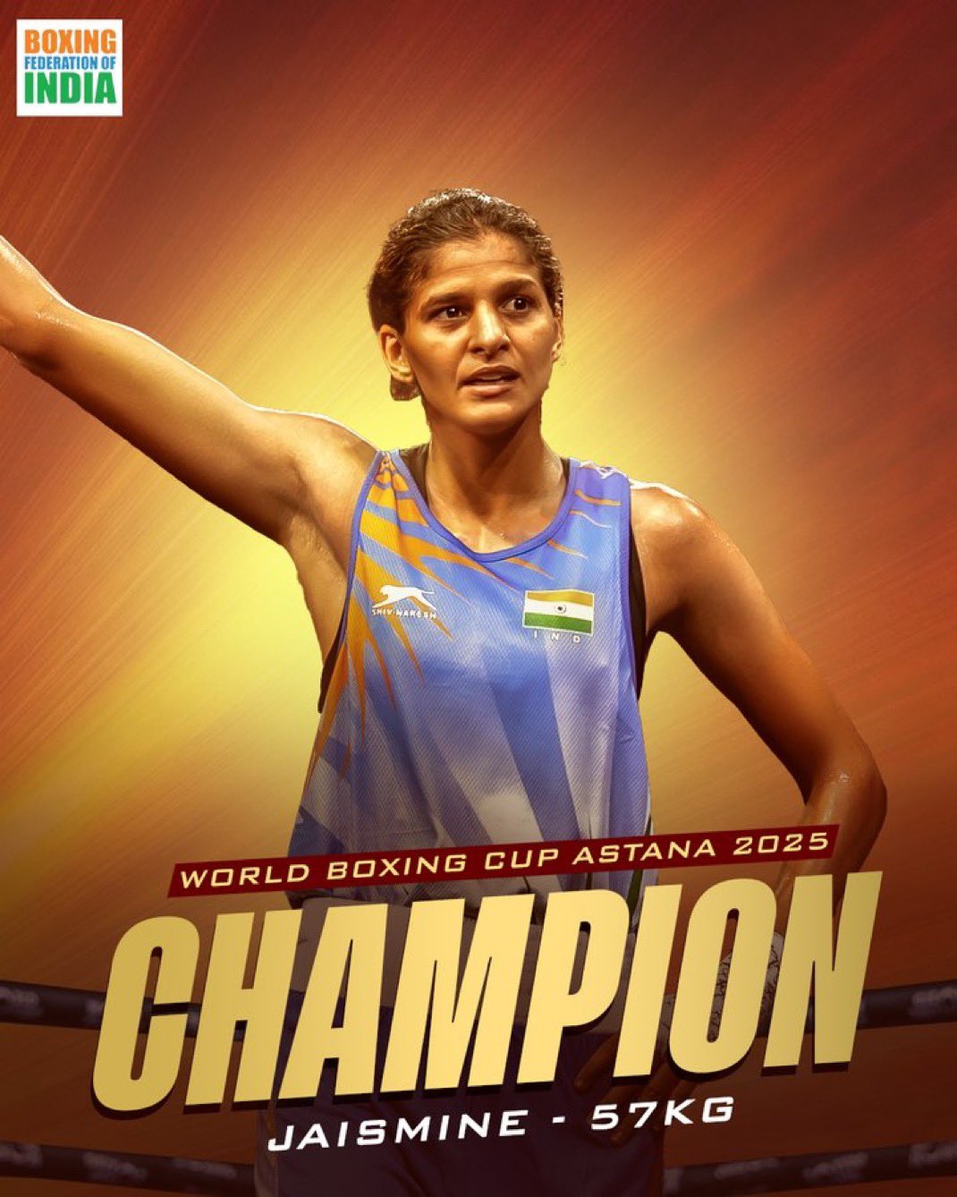 Sakshi becomes first Indian to win gold at World Boxing Cup