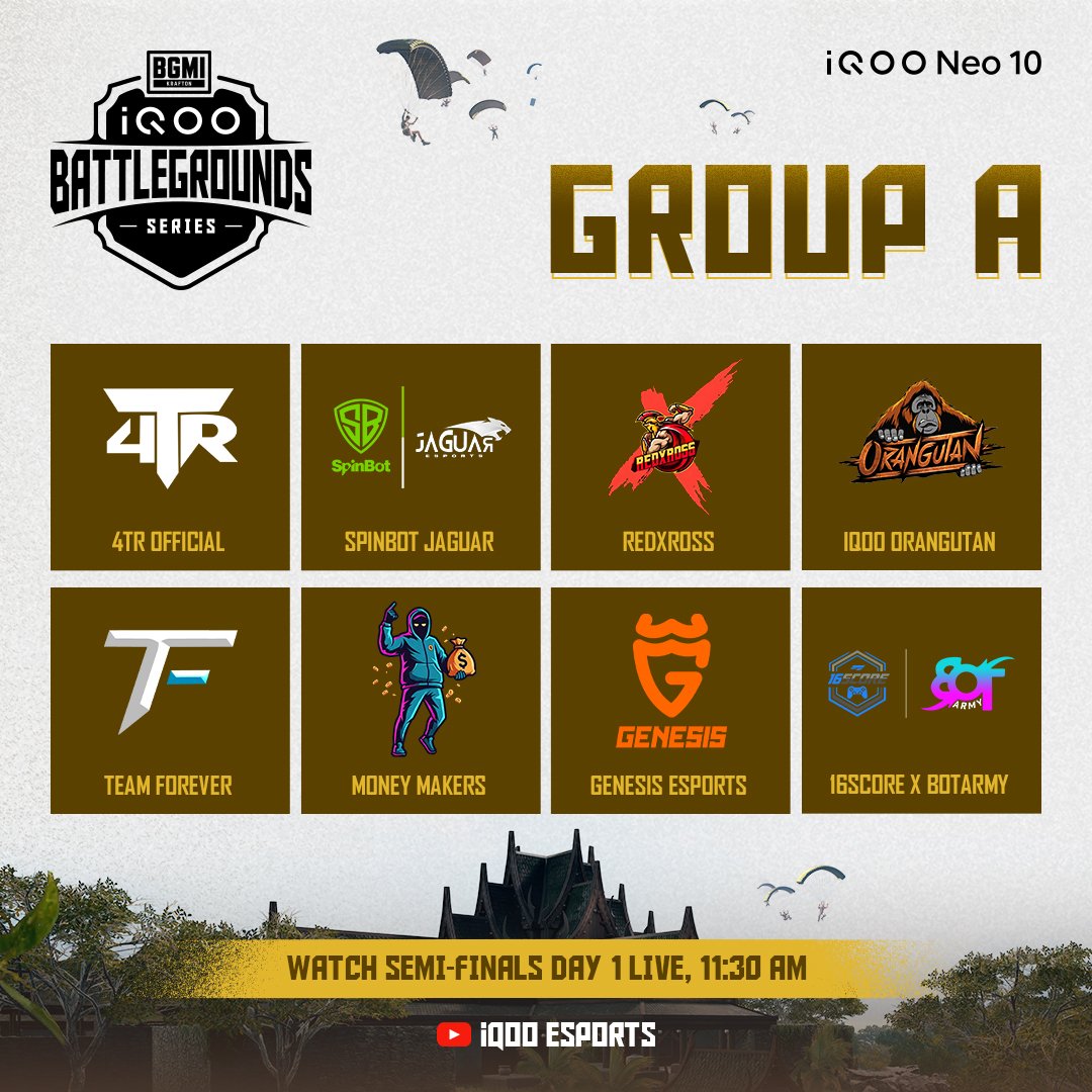 📢 Final Act Begins| Semi-Final Teams Revealed iQOO Battlegrounds Series ...
