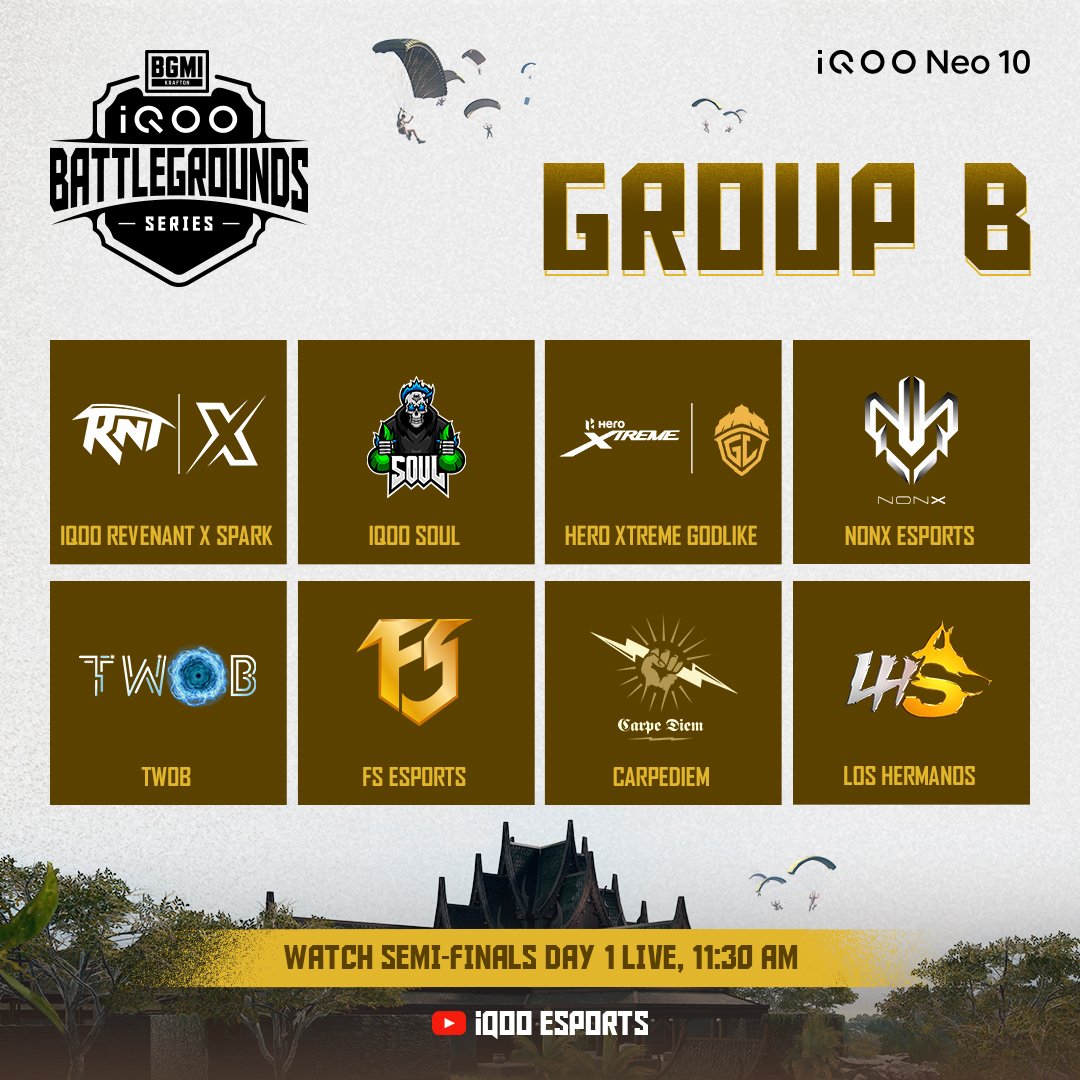 📢 Final Act Begins| Semi-Final Teams Revealed iQOO Battlegrounds Series ...