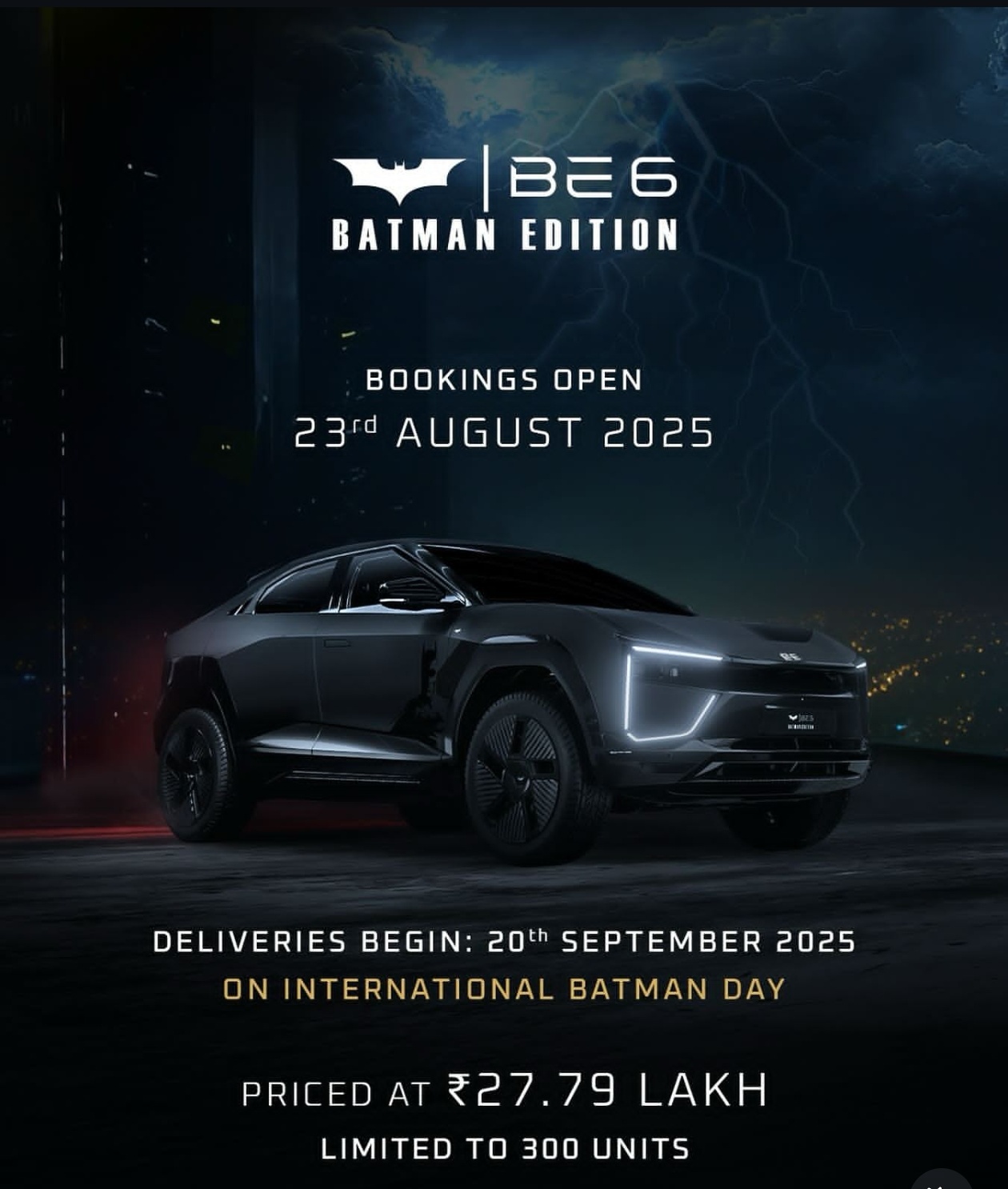 Mahindra BE6 Batman Edition The Dark Knight of Electric SUVs is Here! 🦇⚡