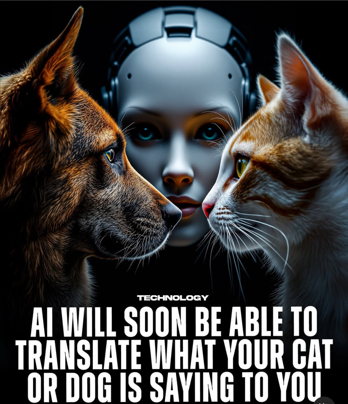 AI WILL SOON BE ABLE TO TRANSLATE WHAT YOUR CAT OR DOG IS SAYING TO YOU 🤯