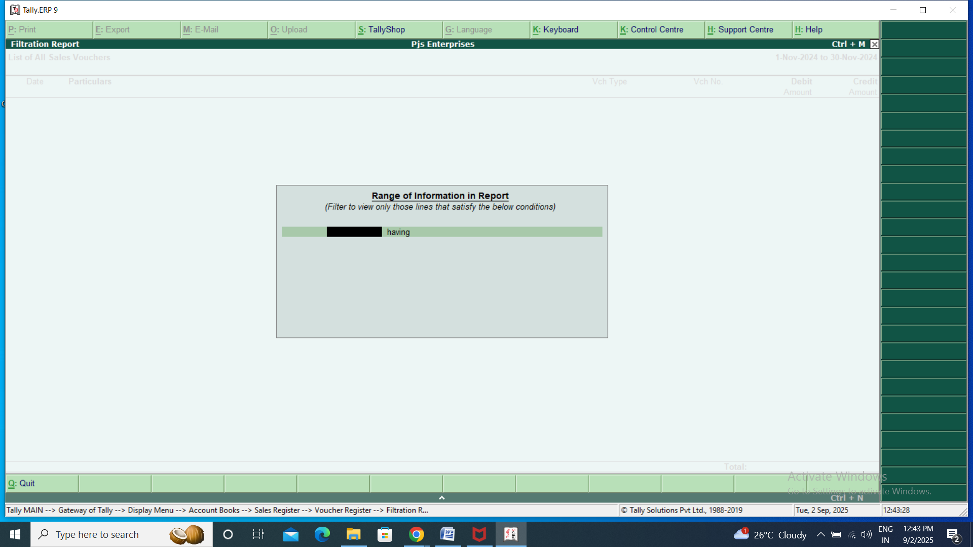 ⚡ The Power of ALT + F12 in Tally ⚡