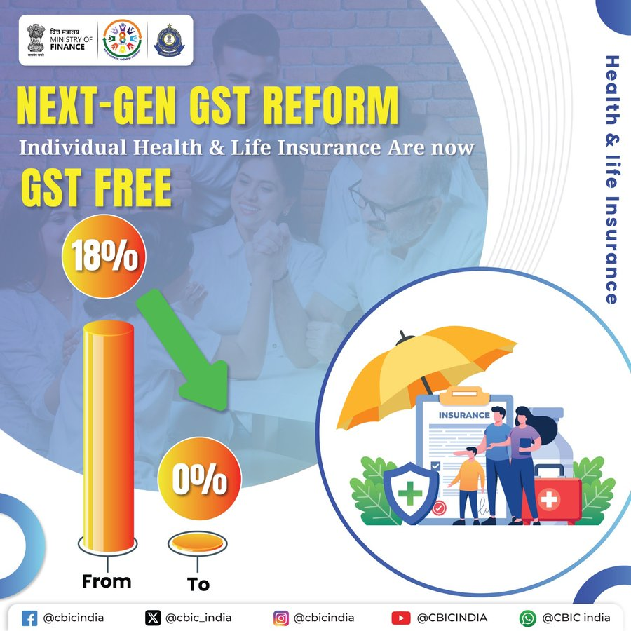 🛡️ Health & Life Insurance – Now GST FREE! 🙌