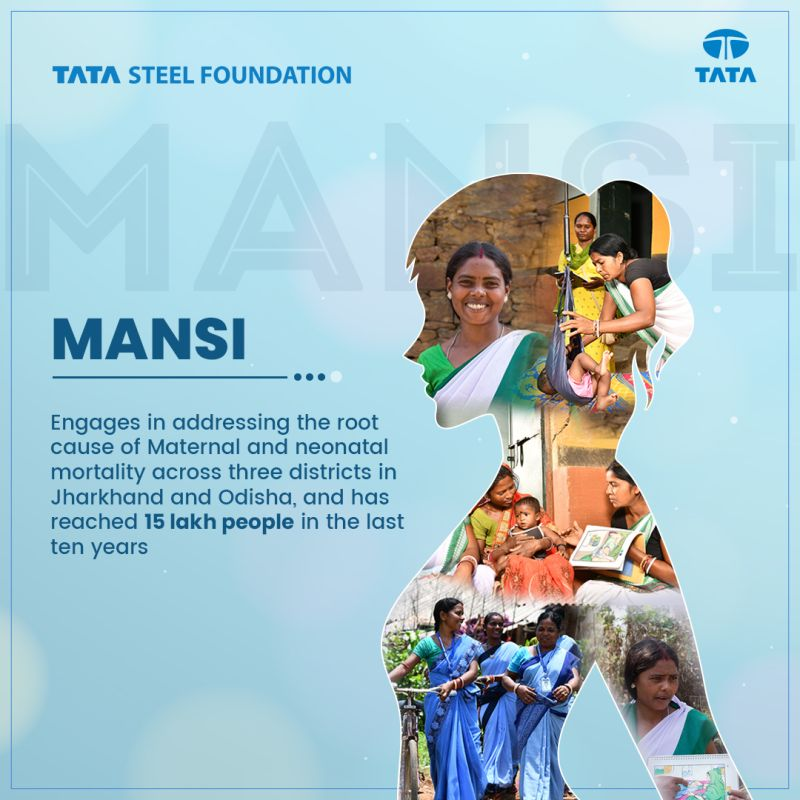 🧵 Tata Steel Foundation – MANSI: Saving Mothers & Infants 🌸👶
