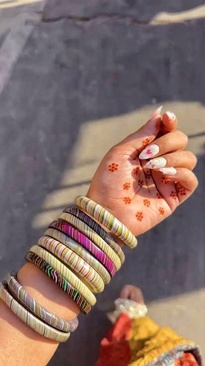 Bangles crafted with love and tons of skills and hardwork...