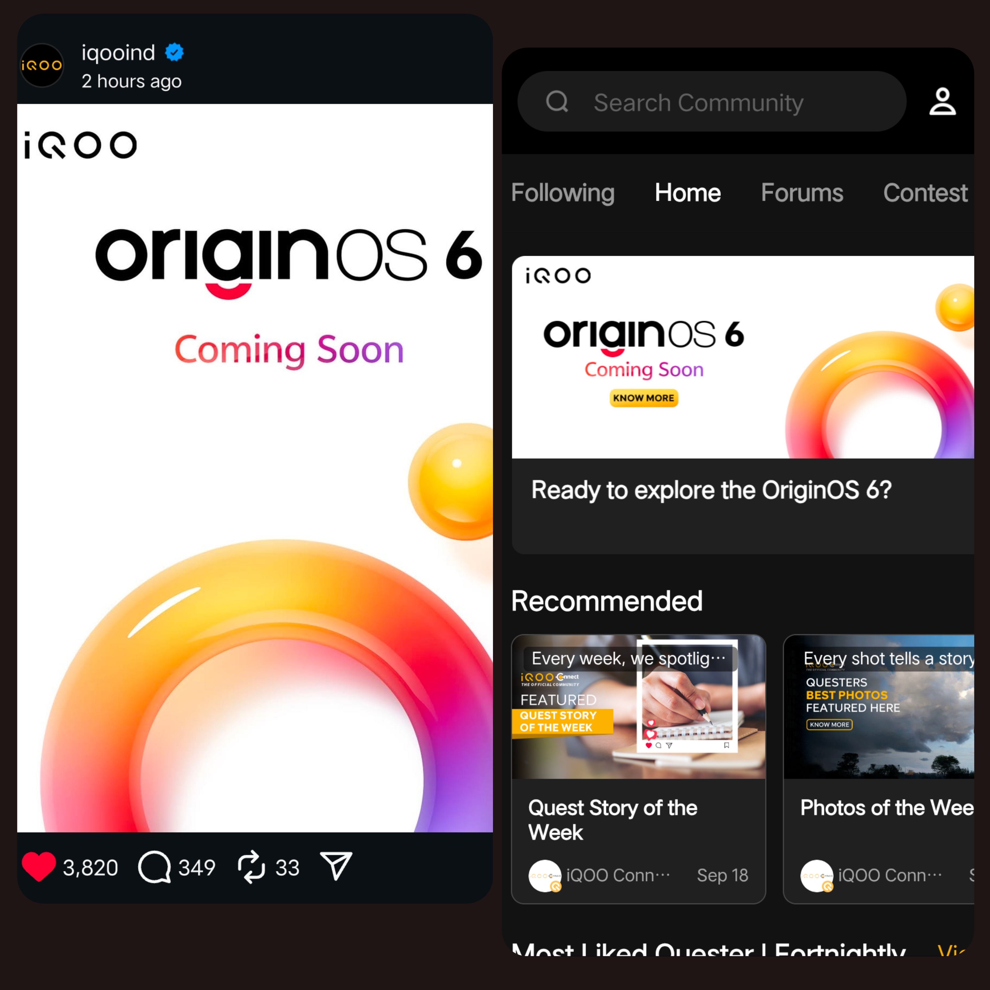 Almost here. ( Origin OS 6 )