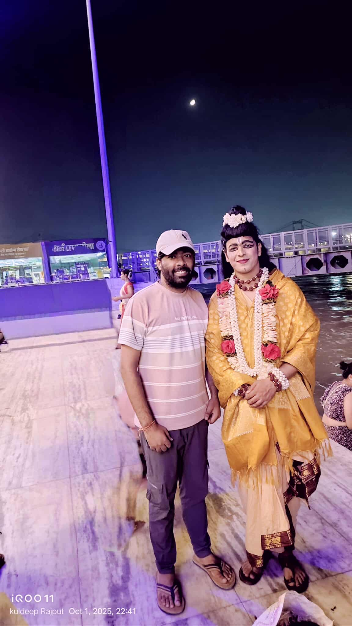 🌸 A Divine Moment in Rishikesh – Meeting Ram & Lakshman from Ramayan 🌸