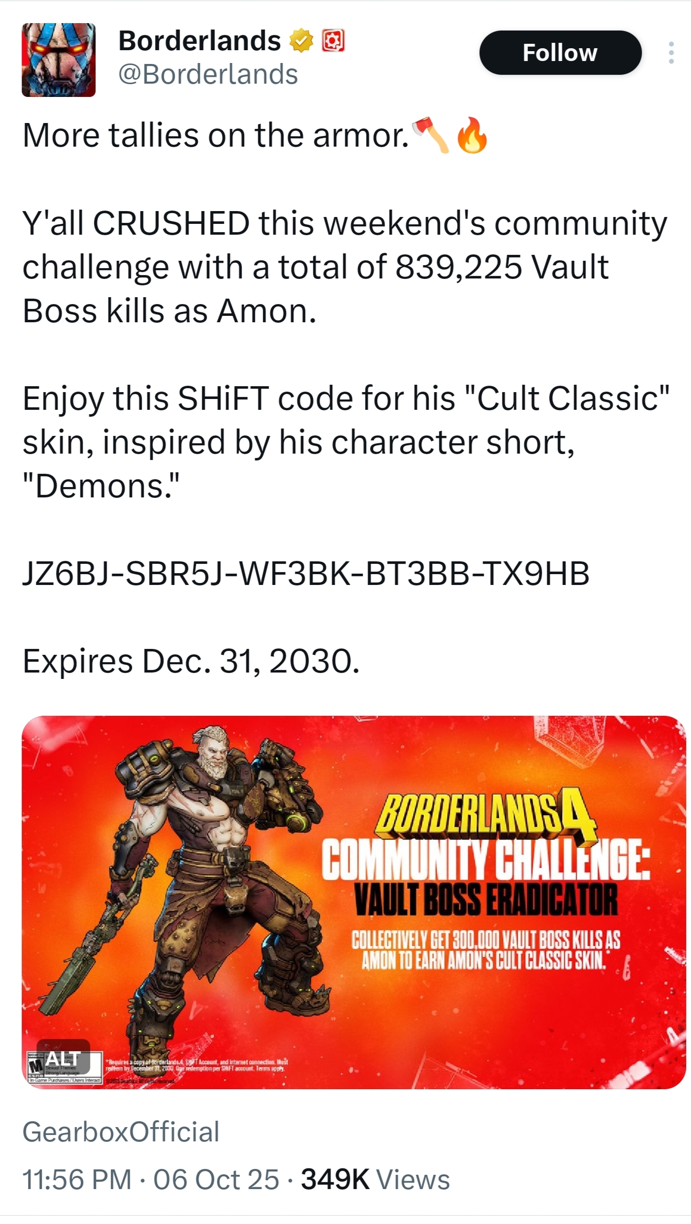 Borderlands 4 Players Can Get Free Skin With This Shift Code