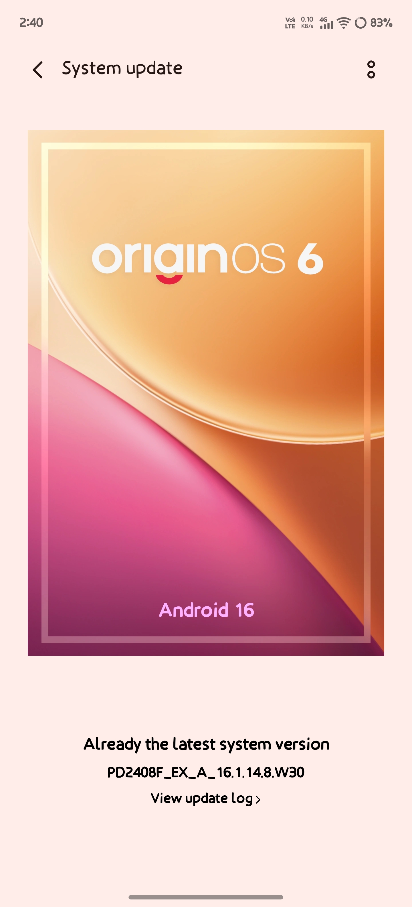 Origin OS 6 - IQOO 13
