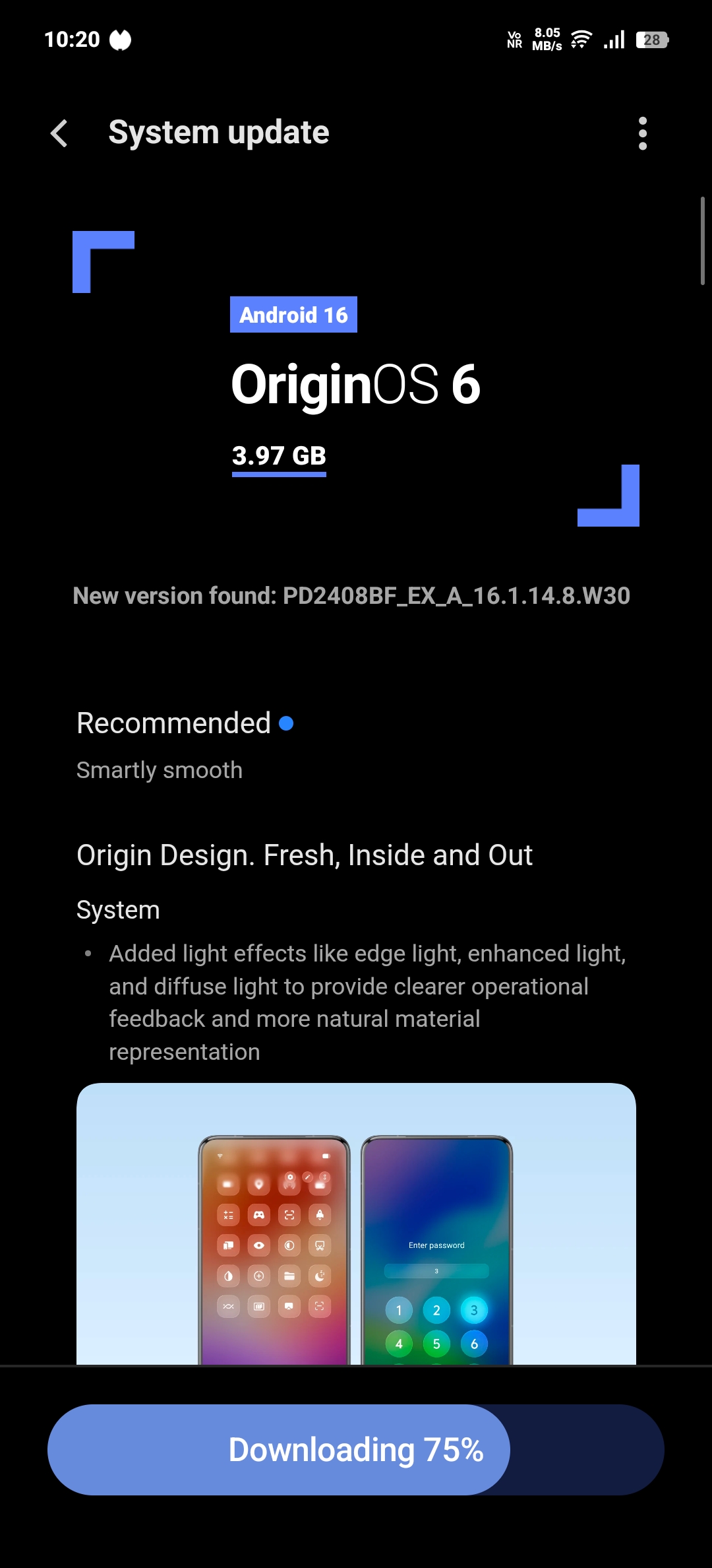 Received Origin OS 6 update🔥🔥🔥