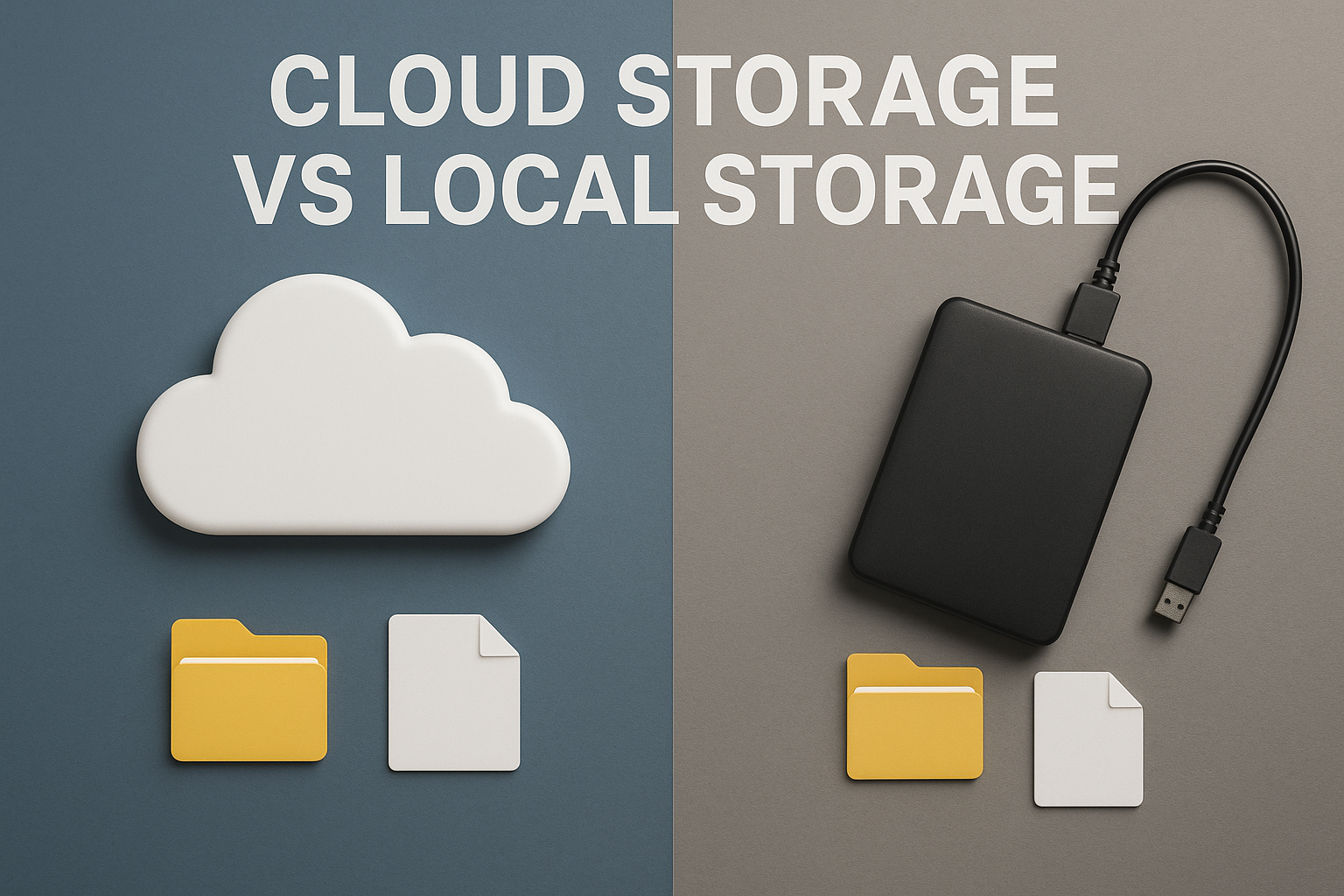 ☁️ Cloud Storage vs Local Storage: Which One Keeps Your DataSafer?