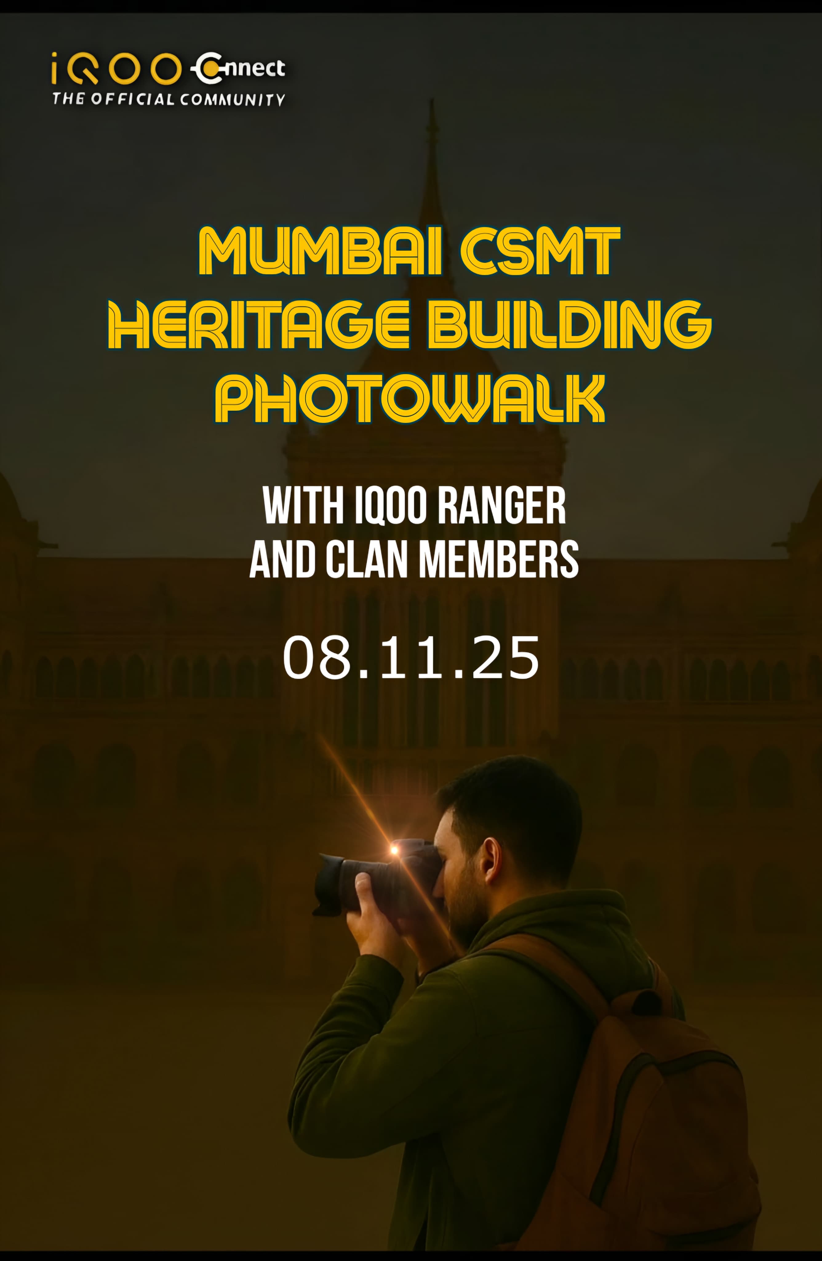 [CLOSED] iQOO Ranger X Clan Member Event Mumbai Csmt Heritage Museum ...