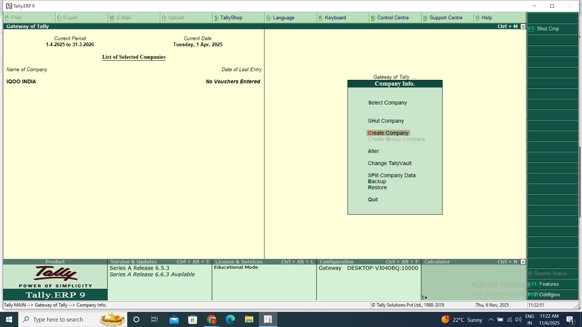 How to Create a Company in Tally 9 Like a Pro 📊⚡