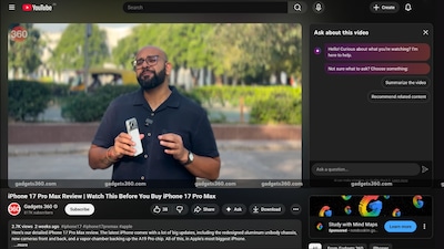 YouTube's New 'Ask' Button Uses Gemini to Get Instant Video Answers