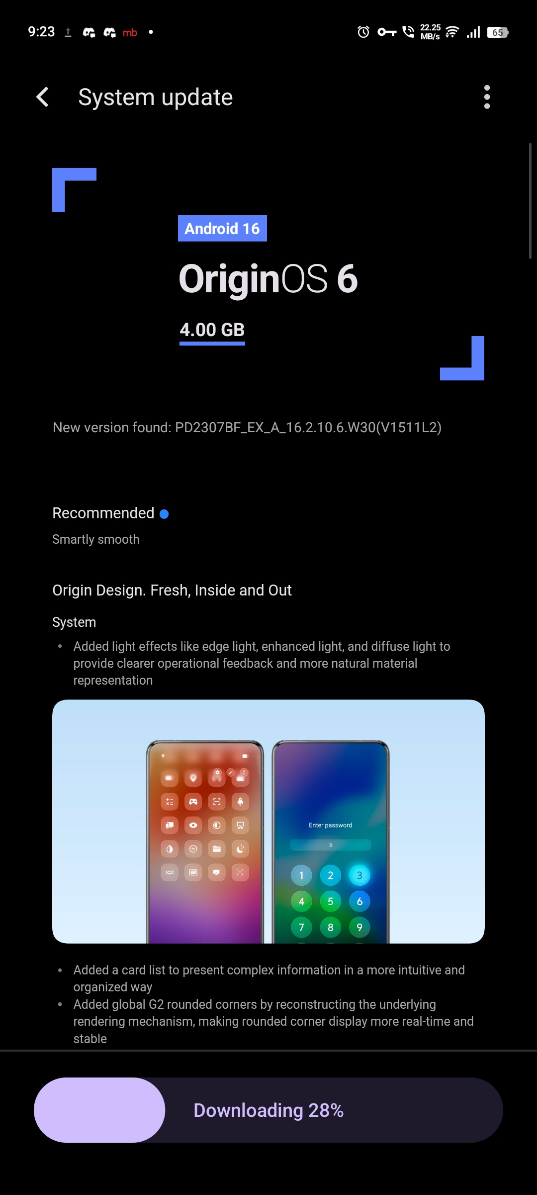 iQOO 12 Origin OS trial version