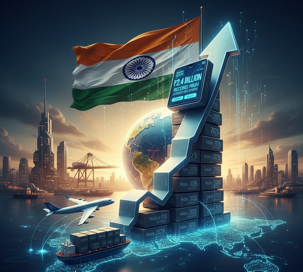 India's Smartphone Exports Reach Record $2.4 Billion in October 2025