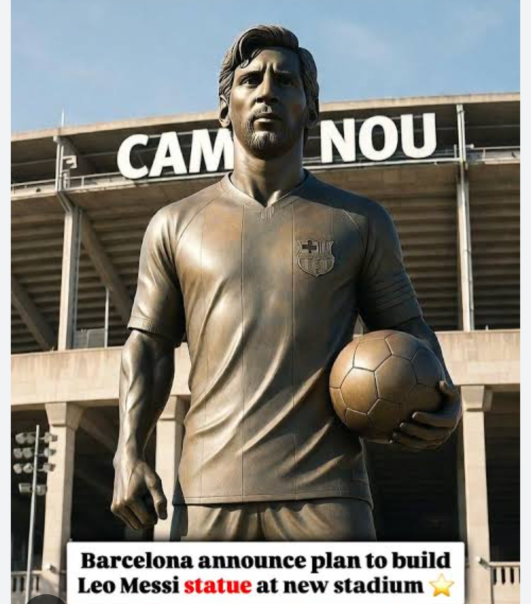 Barcelona plan to build Messi statue at New Camp Nou, says club president