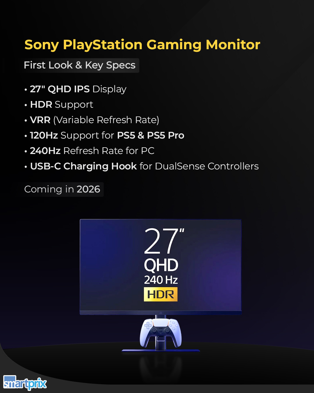 🎮 Sony Unveils New PlayStation Monitor — Now With a DualSense Charging ...