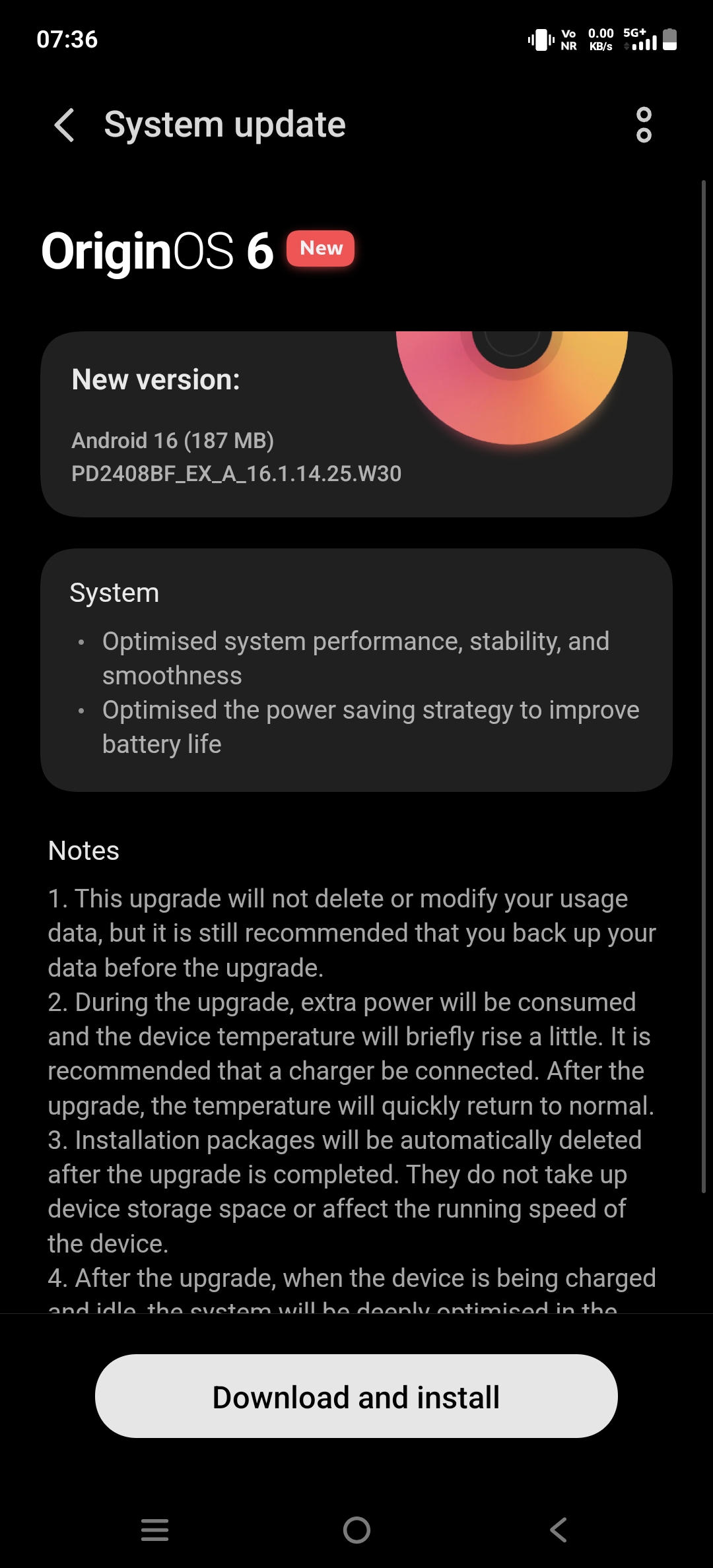 3rd Origin OS Update (Stable)