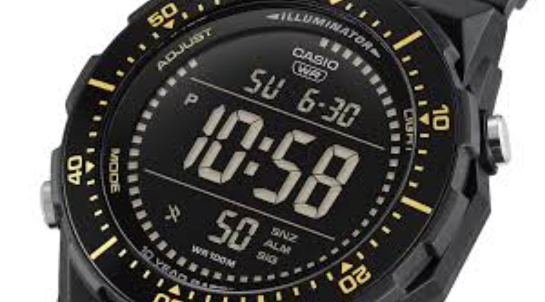 Casio Digital Metal‑Bezel Watch Serie