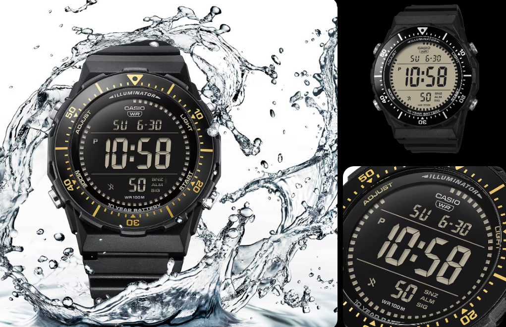 Casio Digital Metal‑Bezel Watch Serie