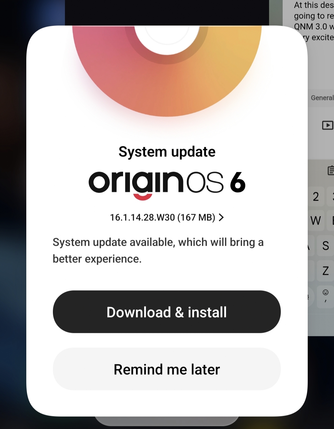 Origin OS6 iQOO 13(Stabel Update)