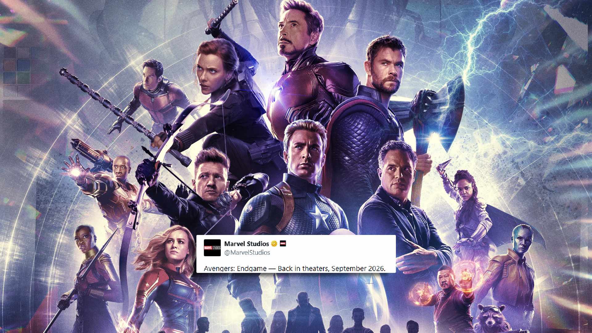 Marvel Studios’ ‘Avengers: Endgame’ Returns to Theaters in 2026