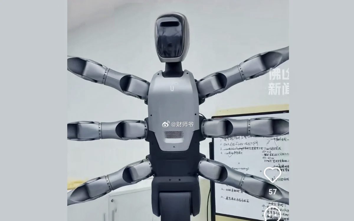 Midea unveils Miro U, the world’s first six-arm wheel-leg humanoid robot