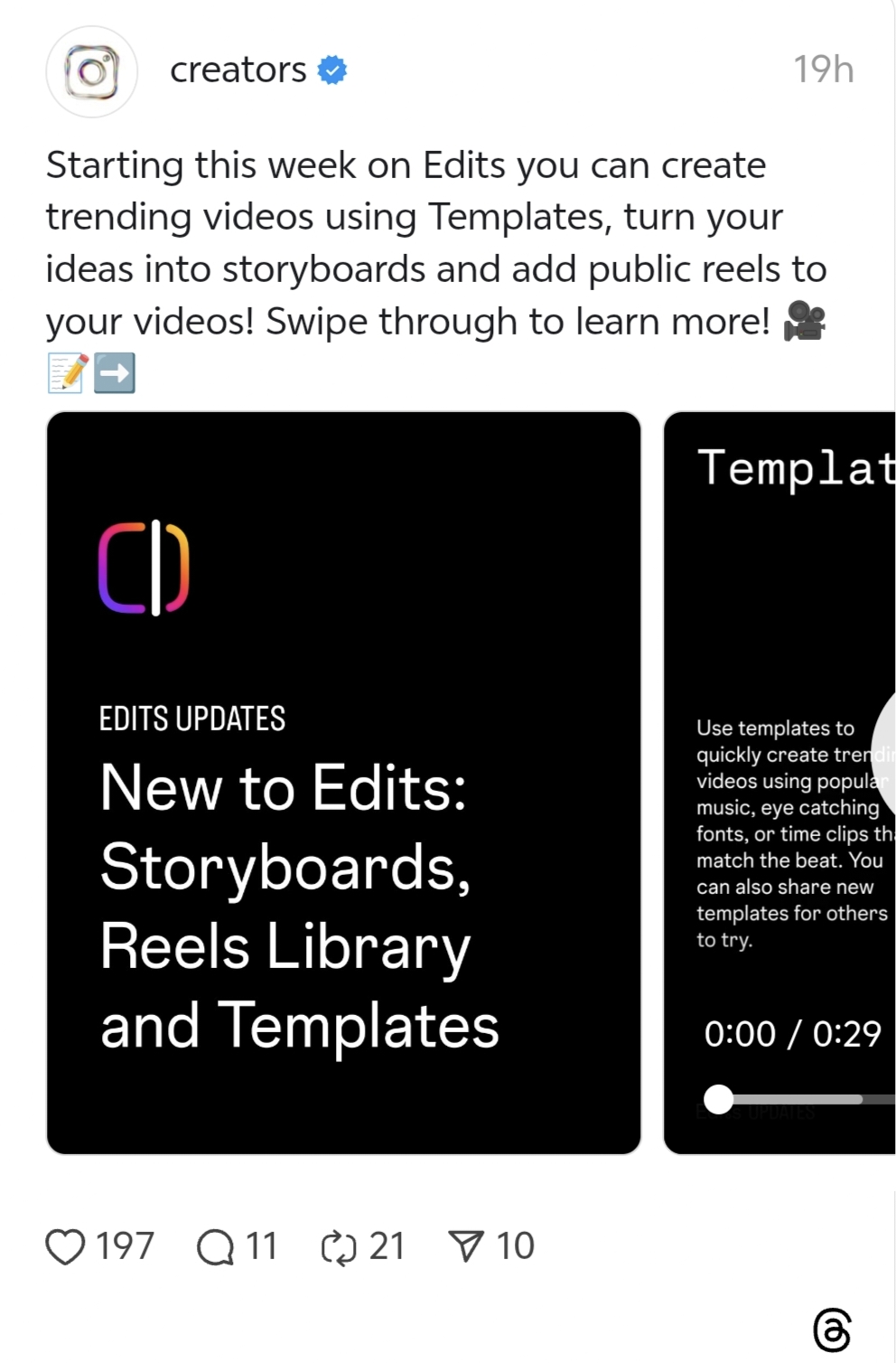 Instagram’s Edits App Updated With New Templates, Lock Screen Widgets ...
