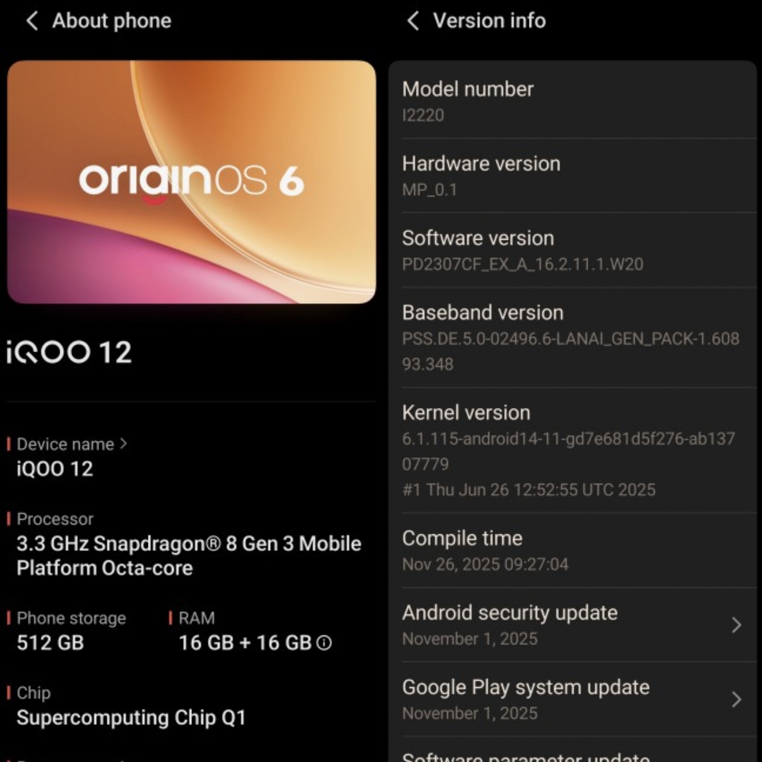 iQOO 12 finally gets stable OriginOS 6 update based on Android 16