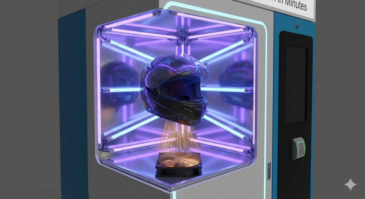 New Business Idea Series #10 | Helmet Disinfection Vending Machines 🪖