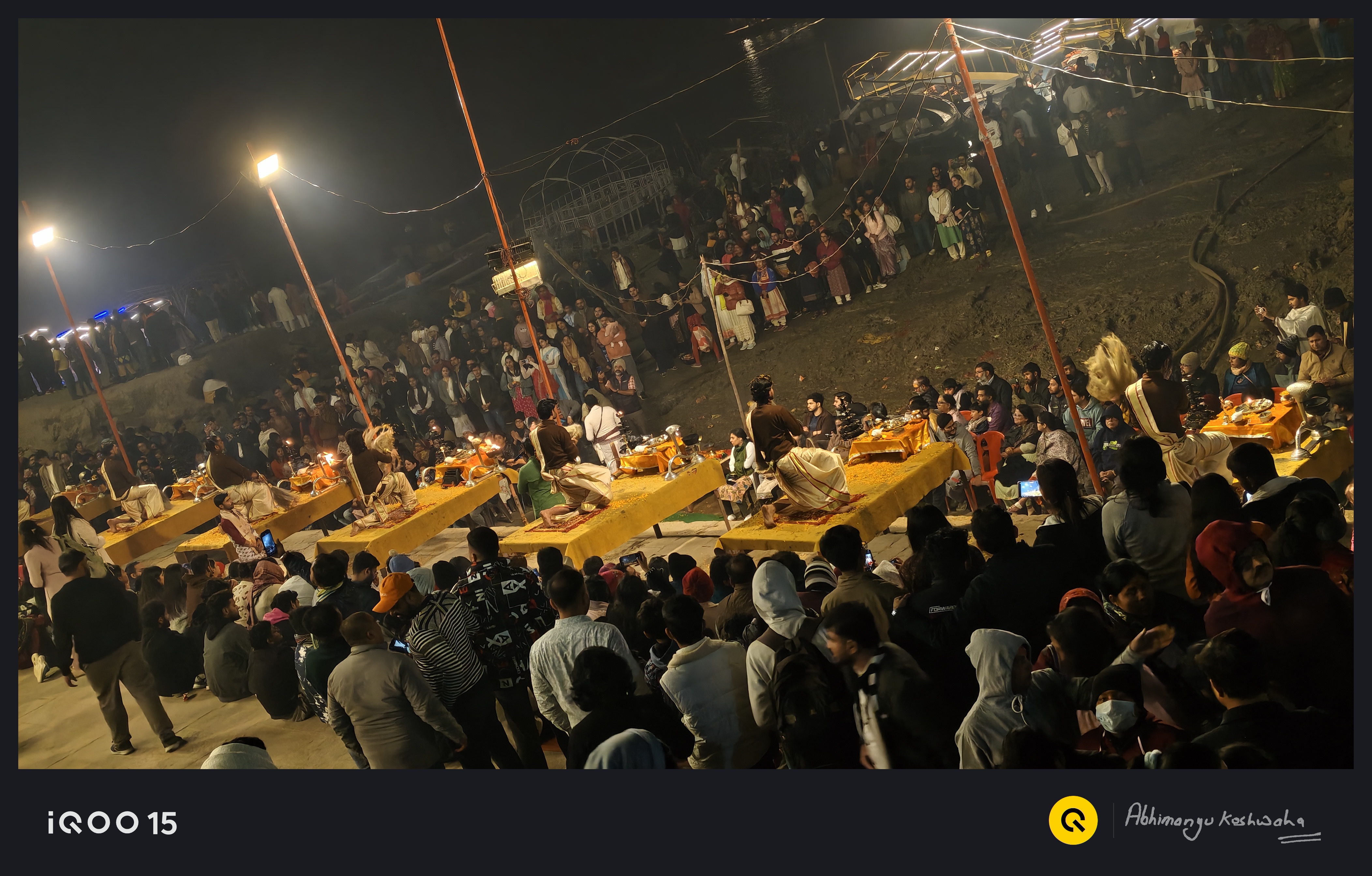 Banaras Evening Ganga Arti Random Shots ll iQOO 15 🐦‍🔥 Part 1