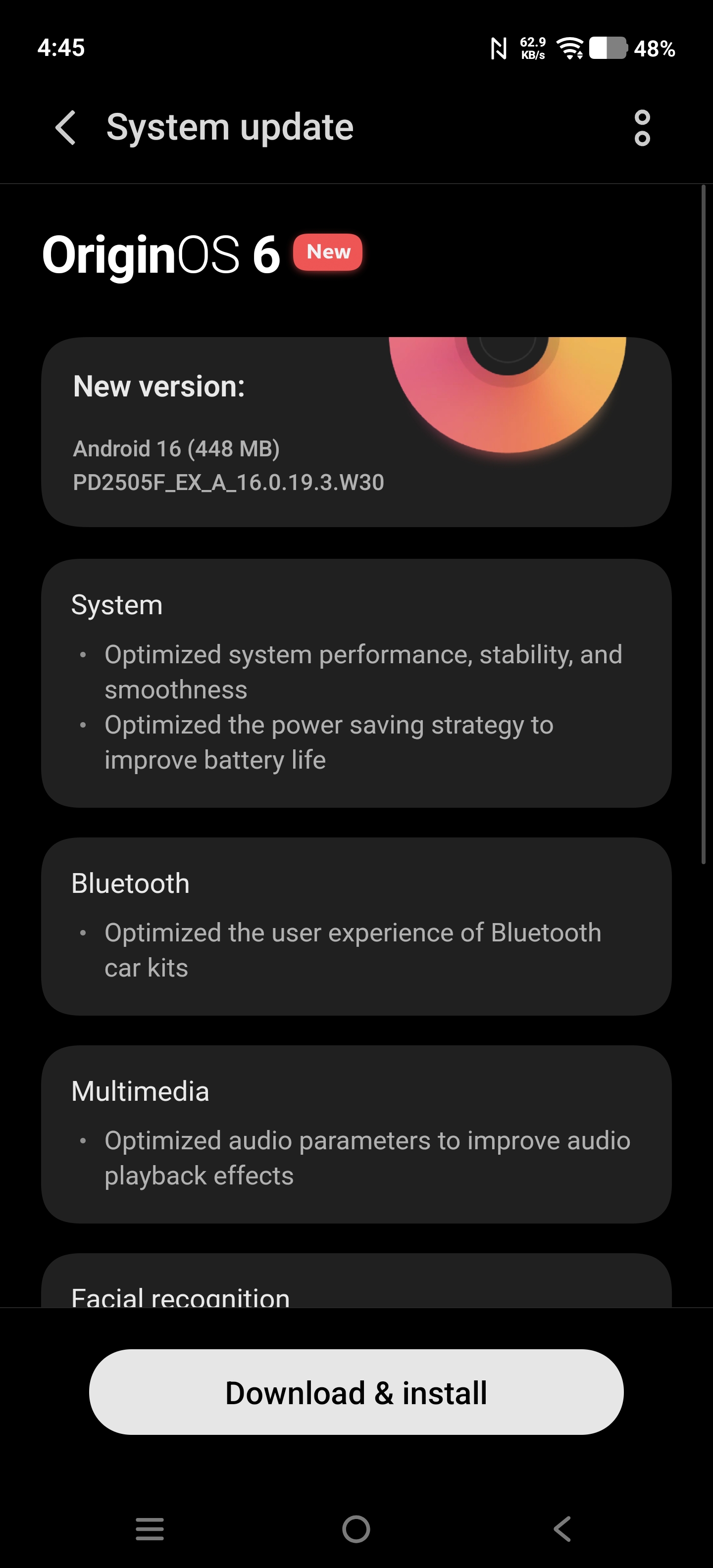 iQOO 15 new Software update