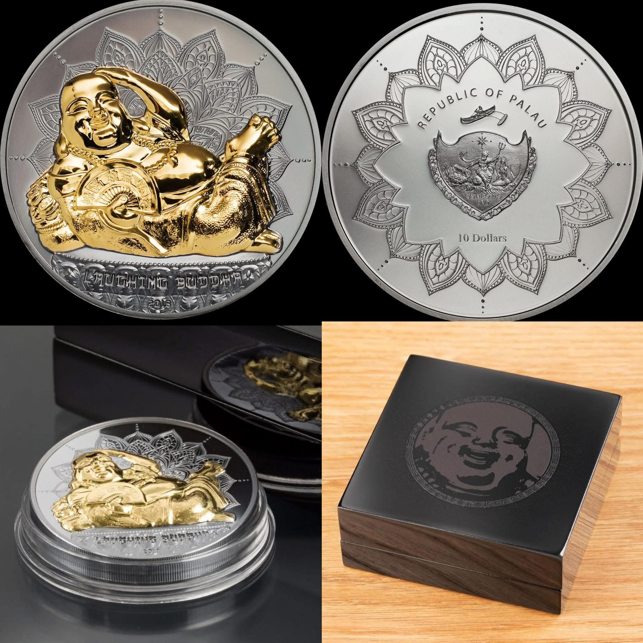Laughing Buddha II 2018 Palau 10 Dollars: A Symbol of Joy in Black ...