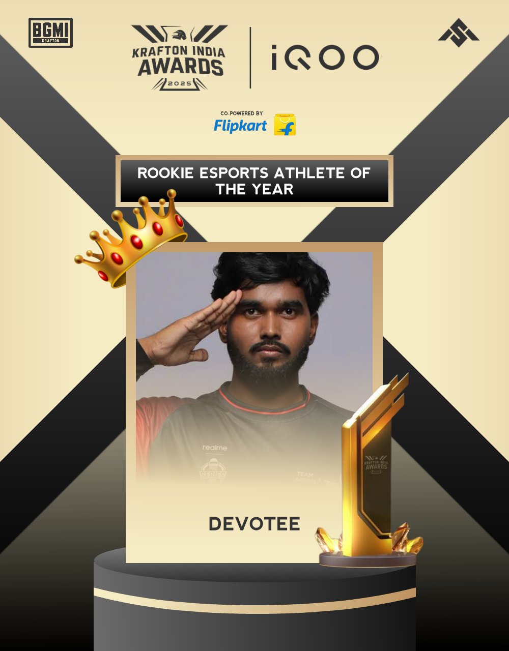 Devotee at the Krafton India Awards