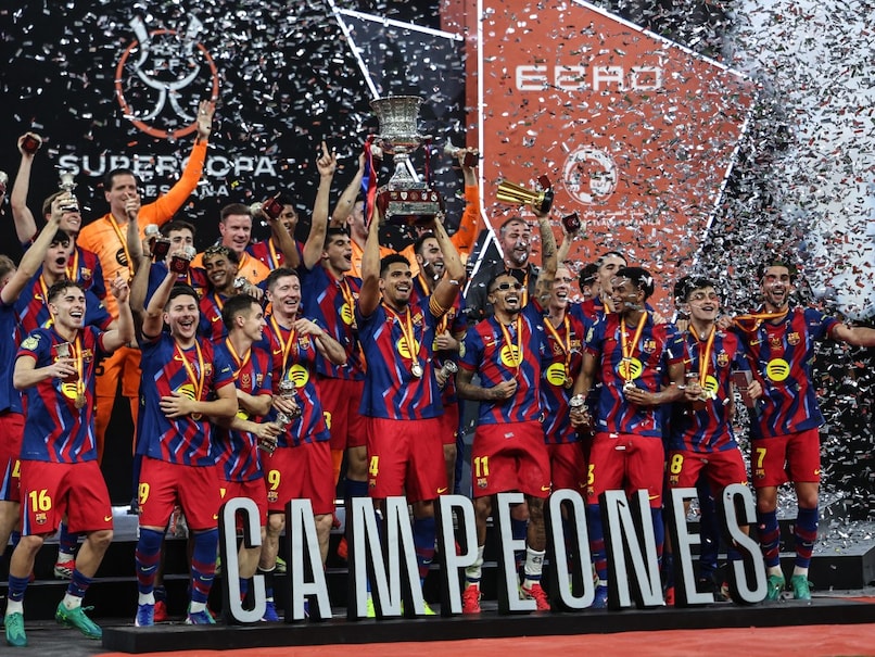 Raphinha nets brace as Barcelona beat Real Madrid to lift Supercopa ...
