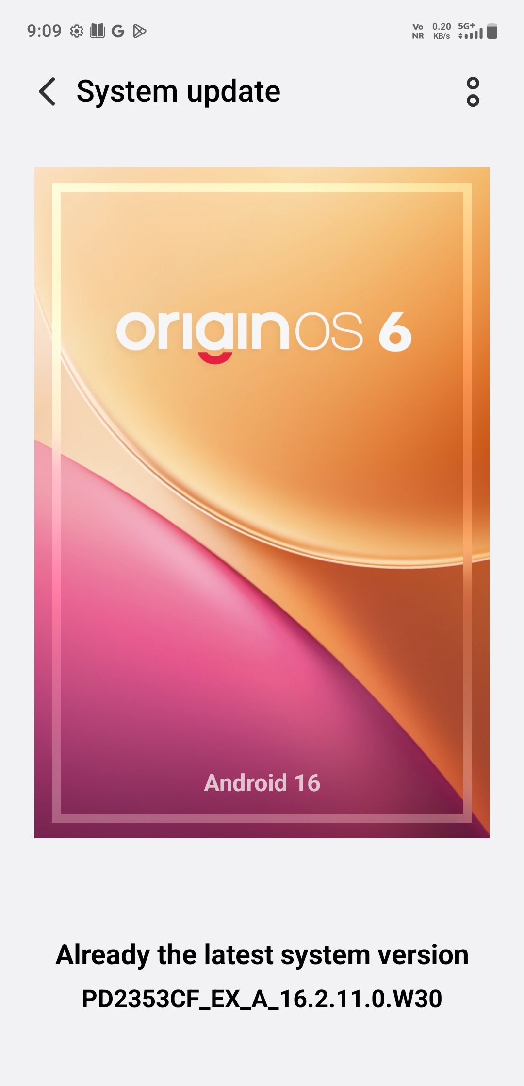Got Origin OS 6 on Iqoo Z9x 5G.😃