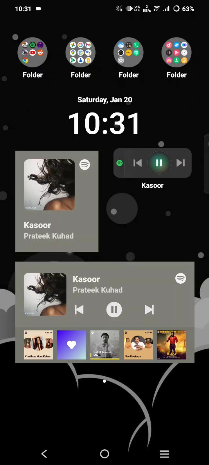 widgets/homescreen customisation