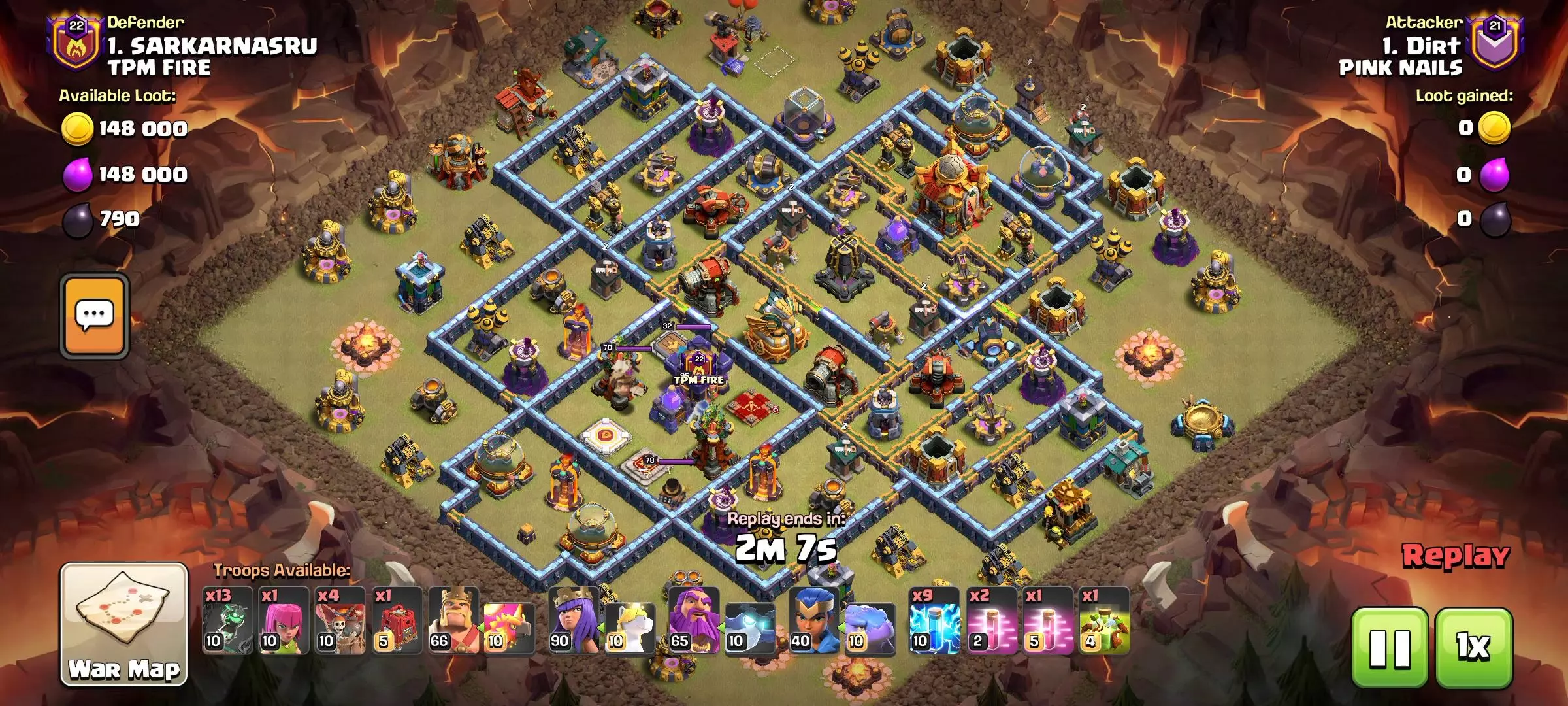 PINK NAILS OFFICIAL CLAN CLASH OF CLANS