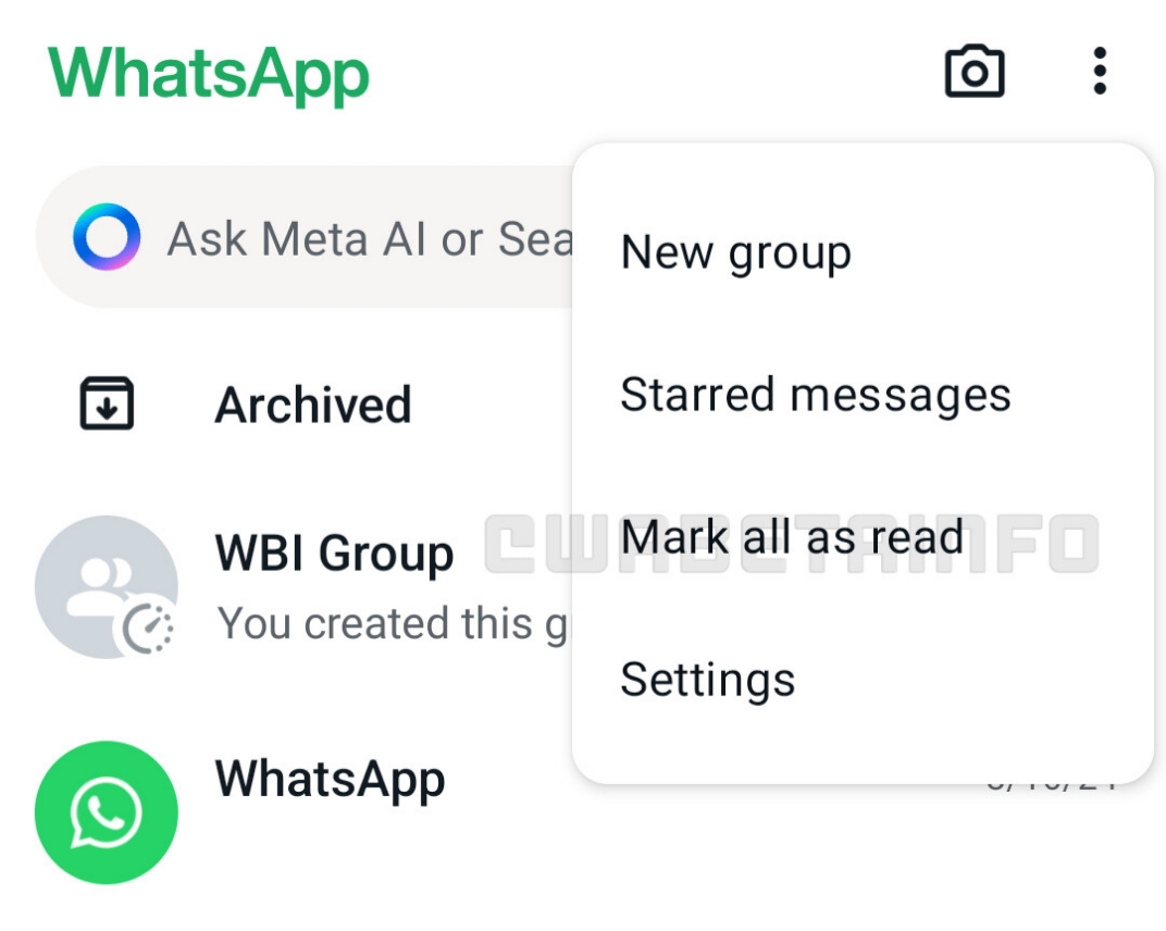 WhatsApp Testing 'Mark All as Read' Shortcut on Android 📱