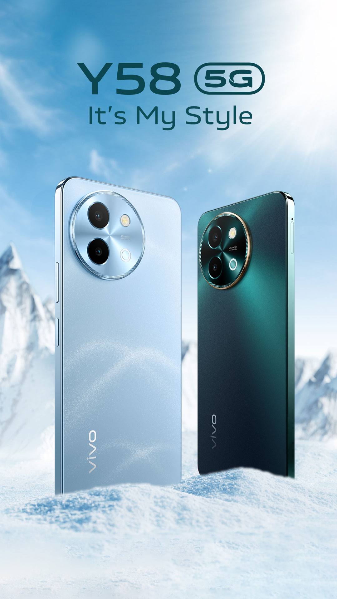 vivo Y58 5G-Large Battery, 120Hz Screen, 50MP Camera | vivo India